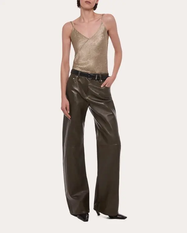 Helmut Lang Crinkle Slip Tank Top