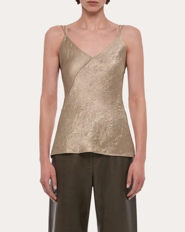 Helmut Lang Crinkle Slip Tank Top
