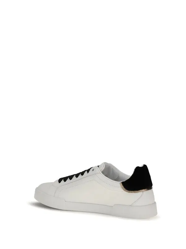 Dolce & Gabbana Leather Sneakers With Logo