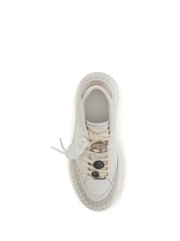 Chloé Nama Platform Sneakers - White