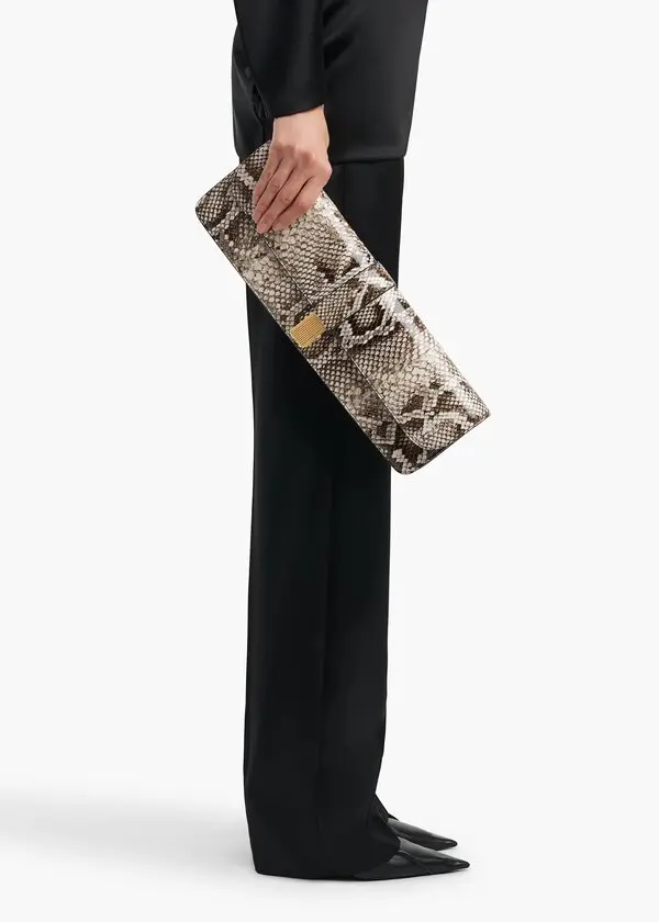 Khaite Blake Long Clutch In Python