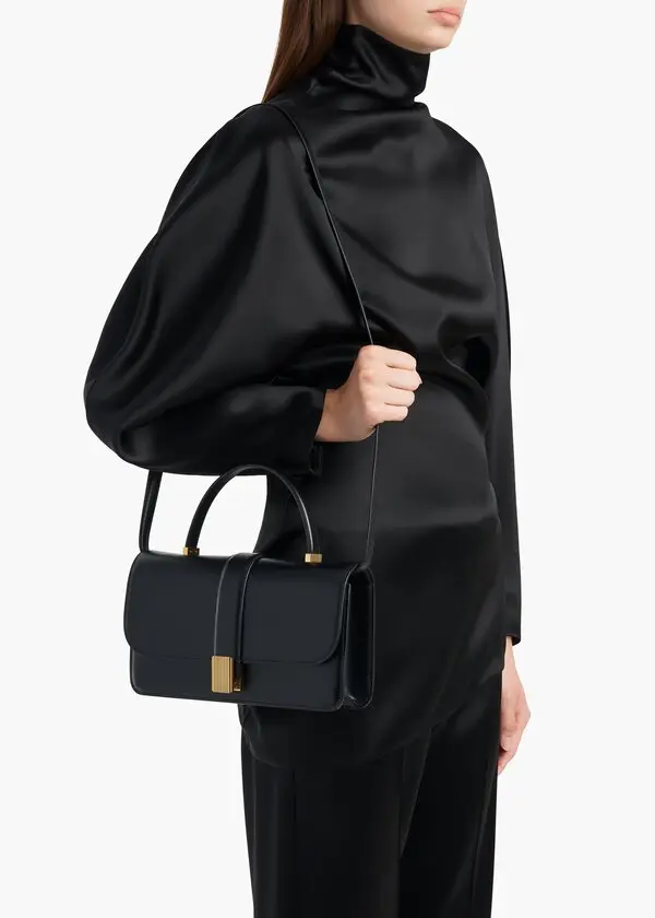 Khaite Blake Top Handle Bag - Black
