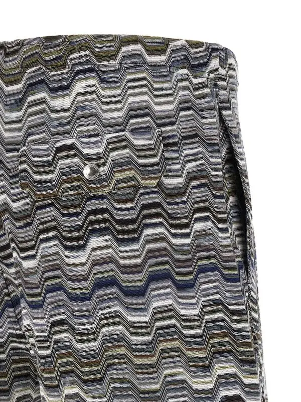 Missoni Irregular Zigzag Bermuda Shorts