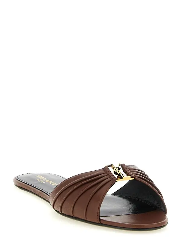 Saint Laurent Babylone Sandals - Brown