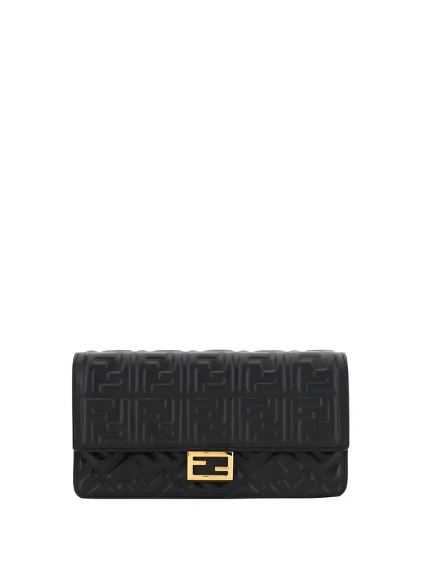 Fendi Matisse Chain Wallet - Black