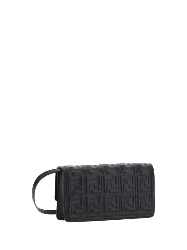 Fendi Matisse Chain Wallet - Black
