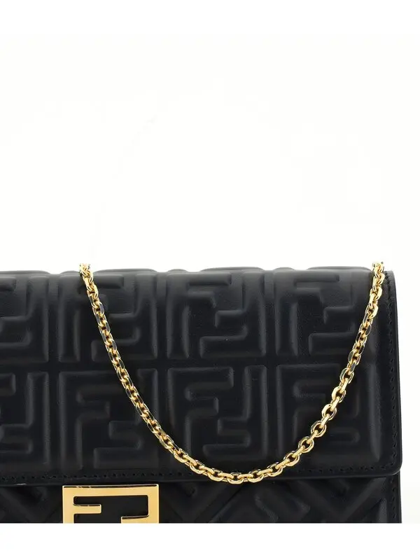 Fendi Matisse Chain Wallet - Black
