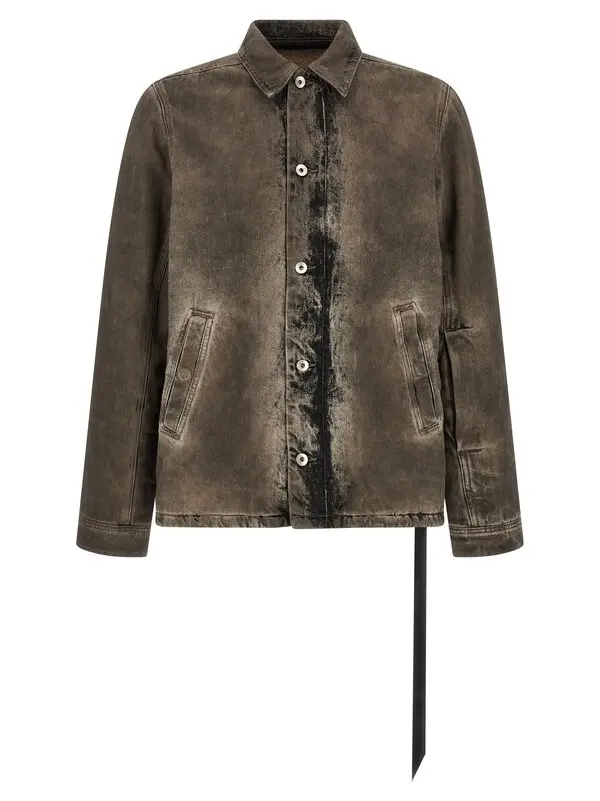 Rick Owens Brad Denim Jacket - Gray