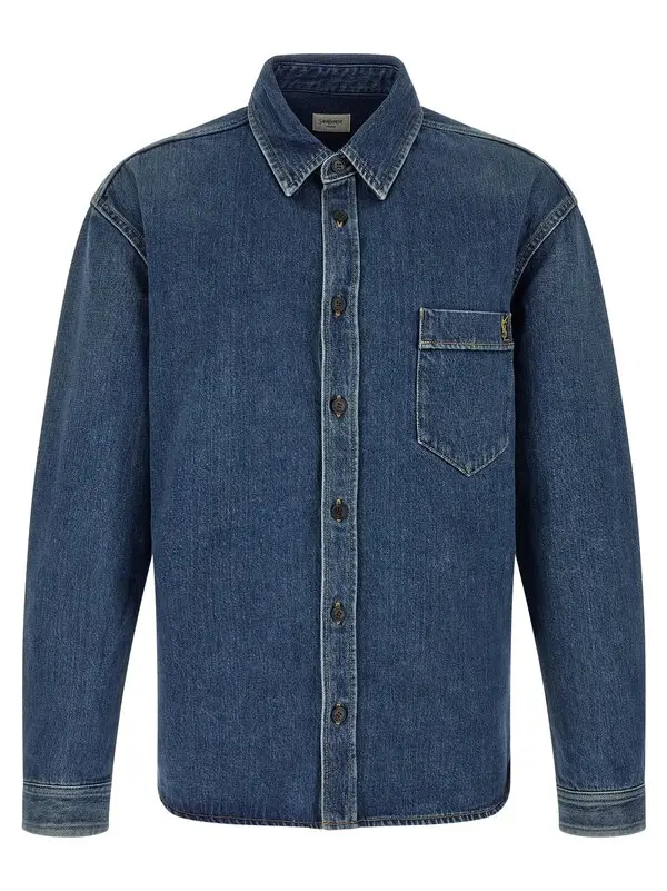 Saint Laurent Cassandre' Denim Shirt