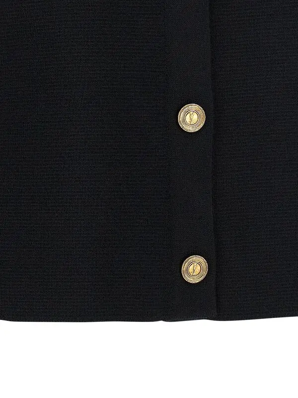 Saint Laurent Cassandre' Medallion Cardigan
