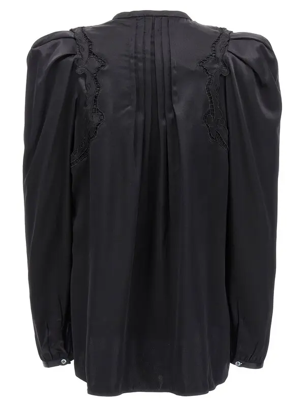 Isabel Marant Étoile Joanea Silk Blend Embroidered Shirt