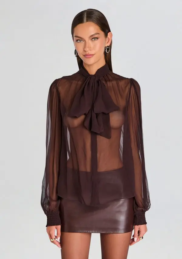 Retrofete Hasli Silk Chiffon Top