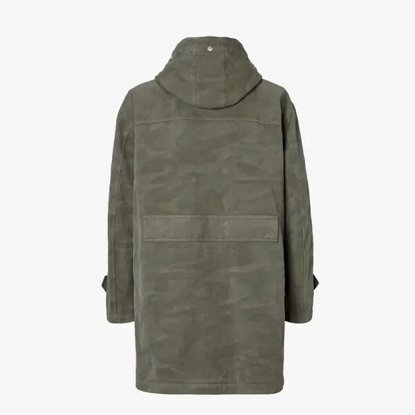 Fendi Patchwork Cotton Midi Parka