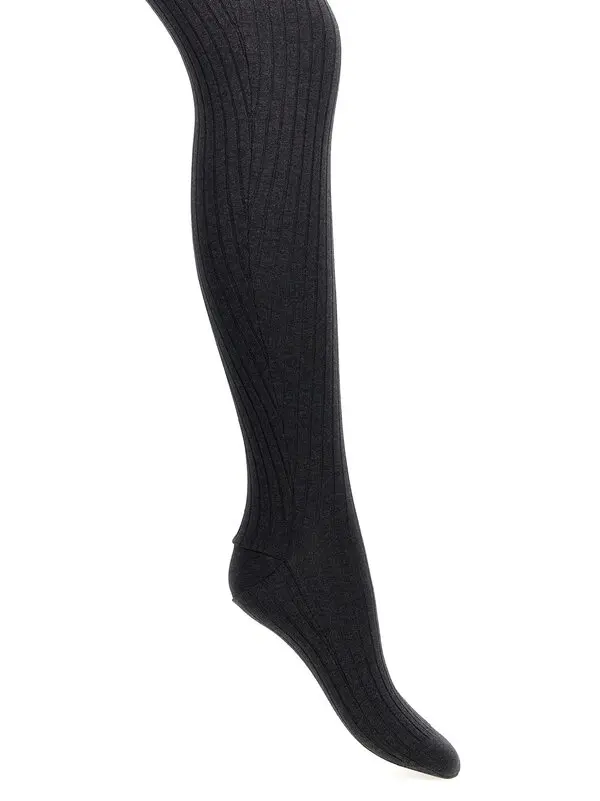 Prada Ribbed Tights
