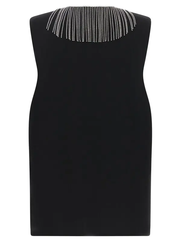 Sportmax Faglia Rhinestone Fringe Technical Cady Top