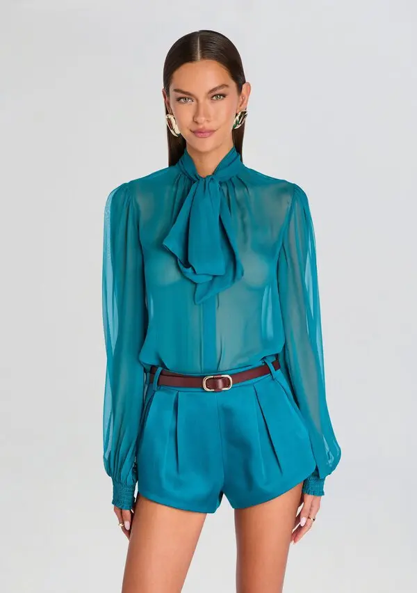 Retrofete Hasli Silk Chiffon Top