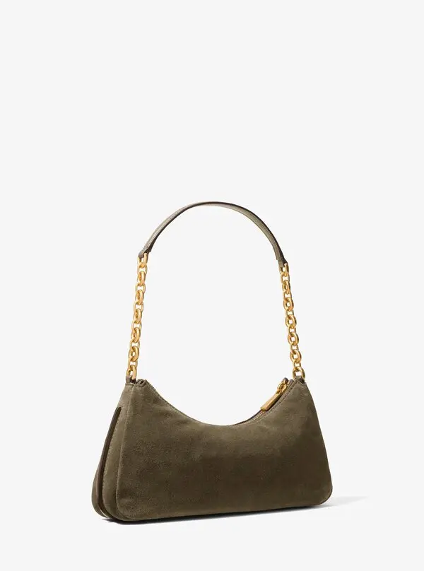 Michael Kors Nolita Hand-woven Leather Chain Pochette - Green
