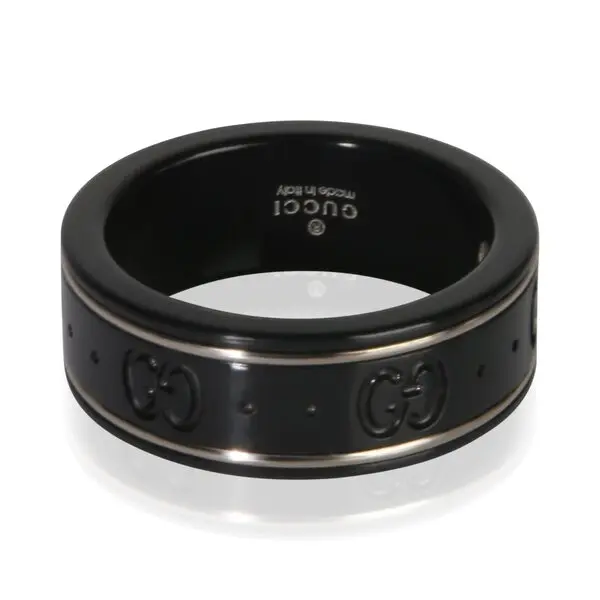 Gucci White Gold Icon Ring - White_gold/ceramic