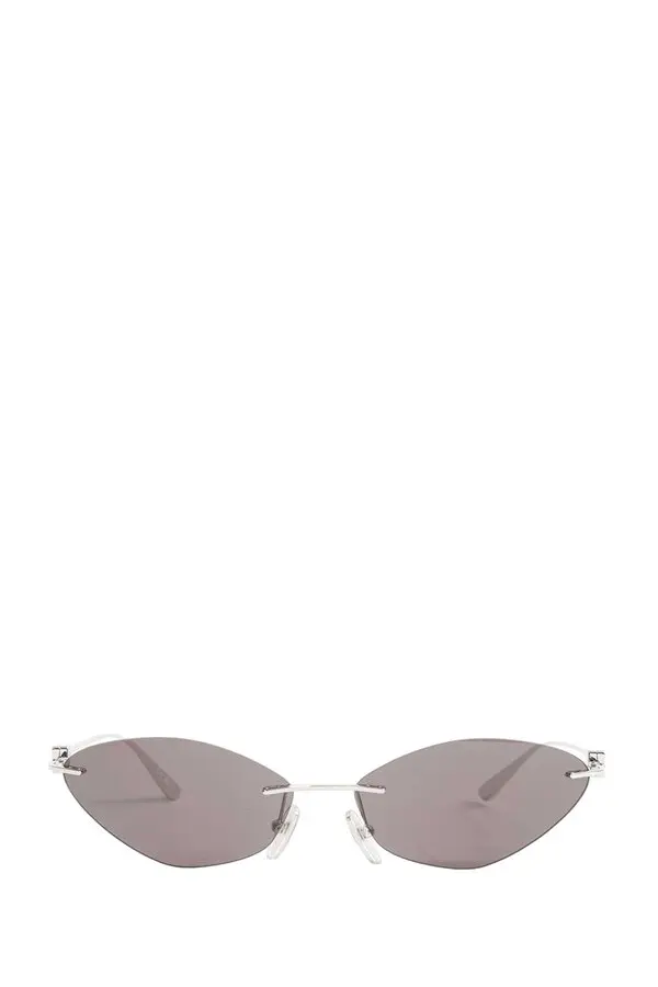 Balenciaga Nano Cat Sunglasses - Silver