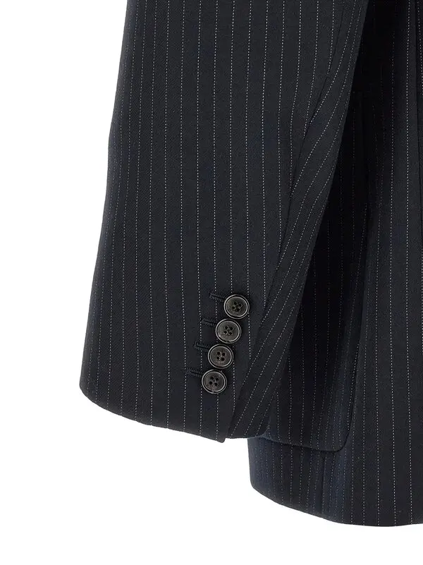 Saint Laurent Pinstriped Double-breasted Blazer