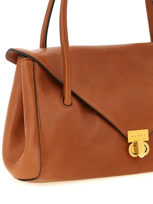 Marni Leather E/w Shoulder Bag