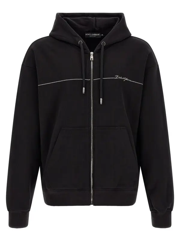 Dolce & Gabbana Logo Embroidery Hoodie