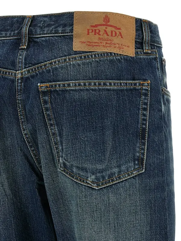 Prada Trompe L'oeil Heart Jeans