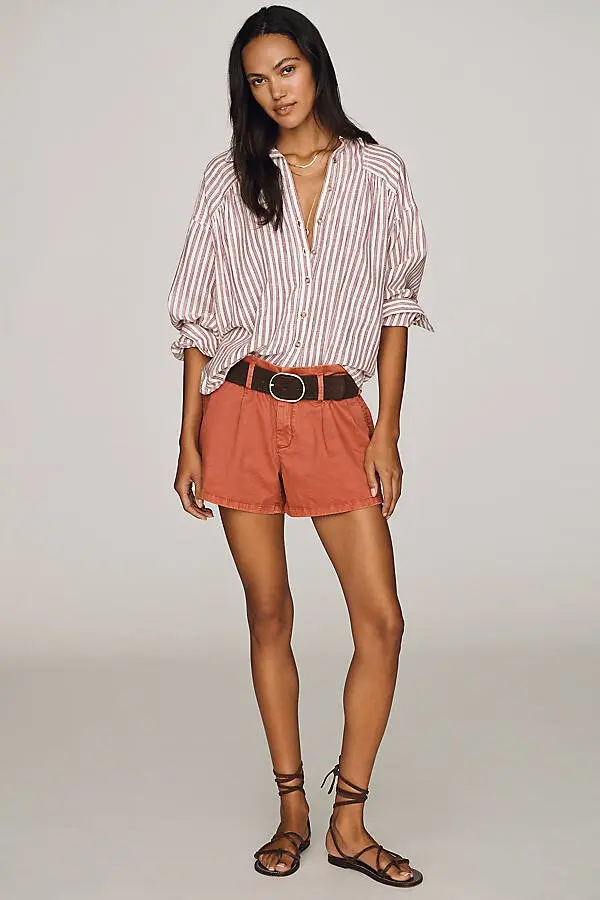 PILCRO Heritage Chino Shorts - Terracotta