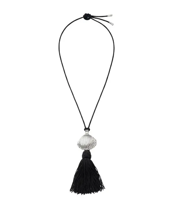 Rixo Liana Plated Tassel Necklace