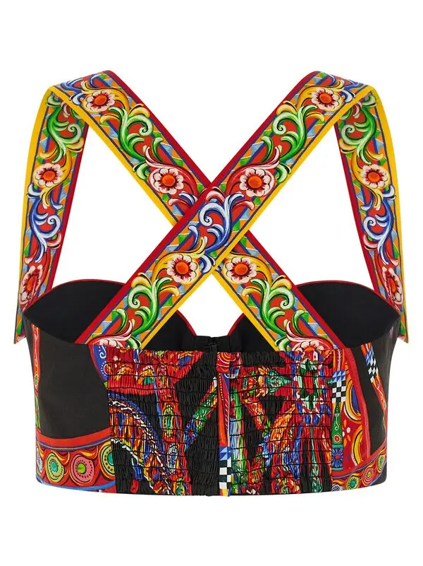 Dolce & Gabbana Carretto' Bustier Top