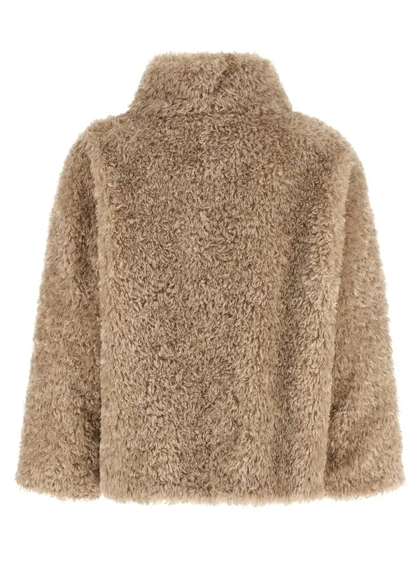 Herno Curled Shearling Effect Coat