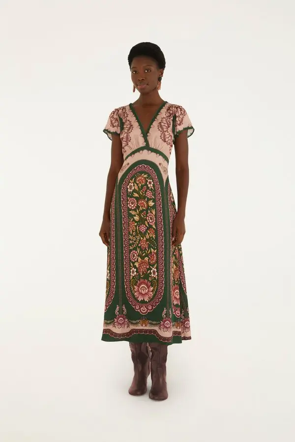 Farm Rio Daniela Maxi Dress
