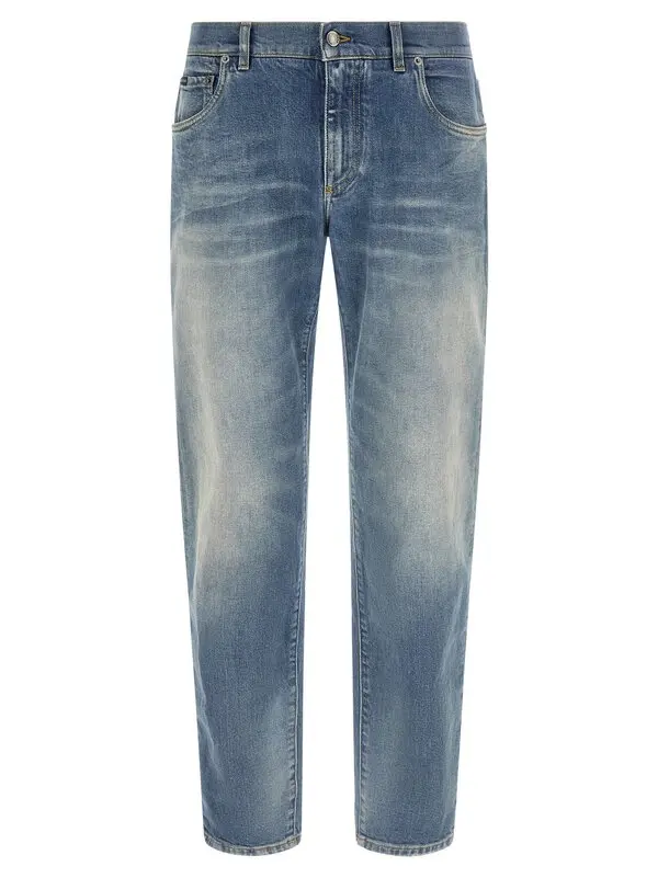 Dolce & Gabbana Logo Plaque Jeans
