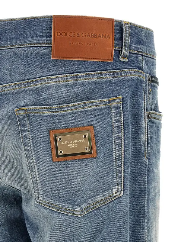 Dolce & Gabbana Logo Plaque Jeans