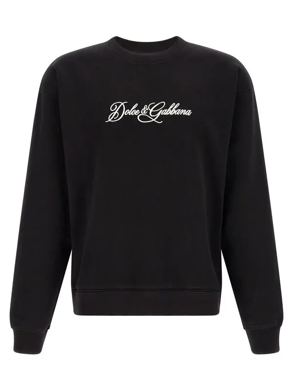 Dolce & Gabbana Logo Embroidery Sweatshirt