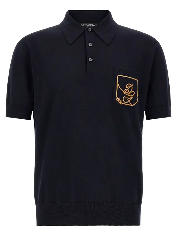 Dolce & Gabbana Logo Embroidery Polo Shirt