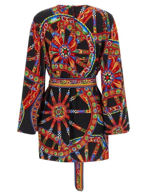 Dolce & Gabbana Carretto Silk Mini Dress