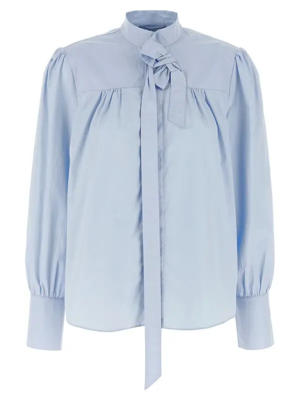Prada Lavallière Collar Shirt