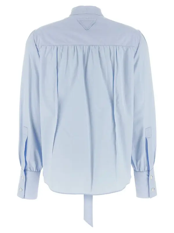 Prada Lavallière Collar Shirt