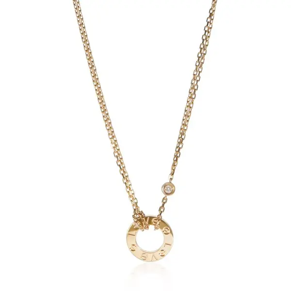 Cartier Yellow Gold Diamond Love Necklace - Yellow_gold