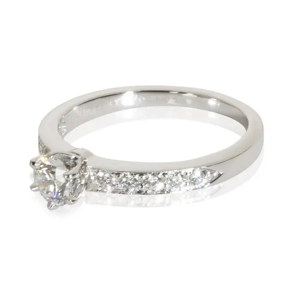 Tiffany & Co. 0.41 Ct Round Brilliant Diamond Engagement Ring