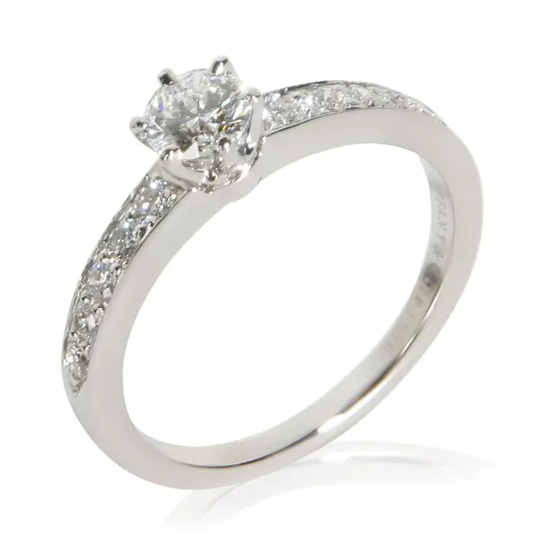 Tiffany & Co. 0.41 Ct Round Brilliant Diamond Engagement Ring