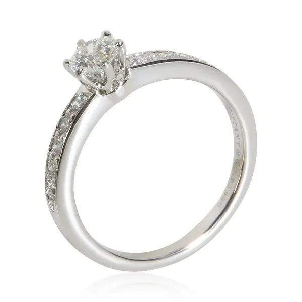 Tiffany & Co. 0.41 Ct Round Brilliant Diamond Engagement Ring