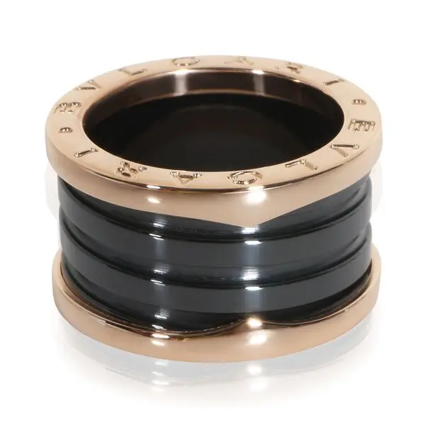 BVLGARI Rose Gold Ceramic B.zero1 Ring - Rose_gold/ceramic