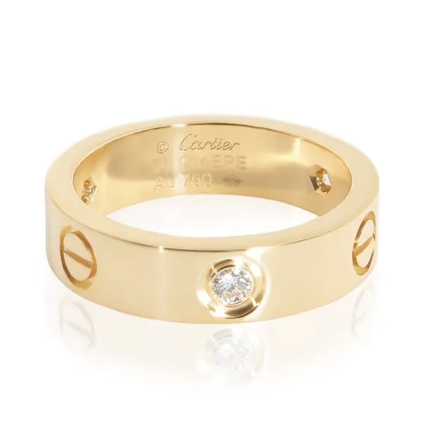 Cartier Fine 18k Yellow Gold Diamond Love Ring