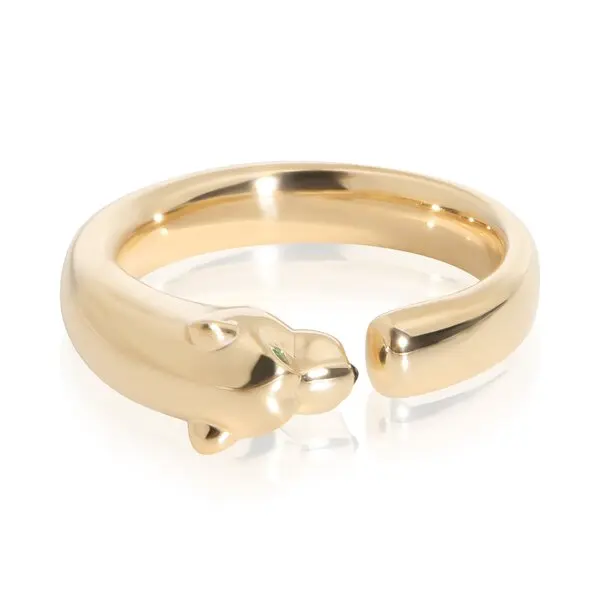 Cartier Panthère De Fine Ring In 18k Gold With Onyx And Tsavorite - Yellow_gold