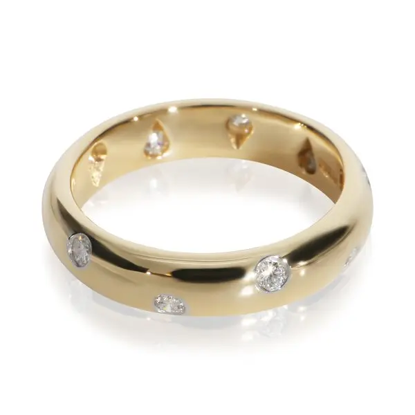 Tiffany & Co. Yellow Gold & Platinum Diamond Etoile Band