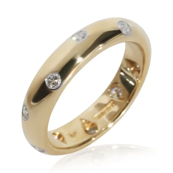 Tiffany & Co. Yellow Gold & Platinum Diamond Etoile Band