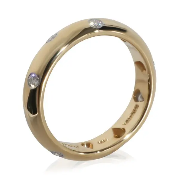 Tiffany & Co. Yellow Gold & Platinum Diamond Etoile Band
