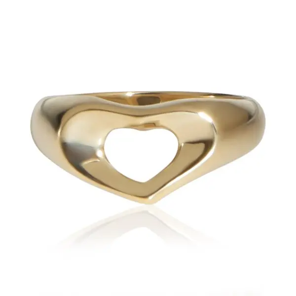 Tiffany & Co. Vintage Elsa Peretti Open Heart Ring - Yellow_gold